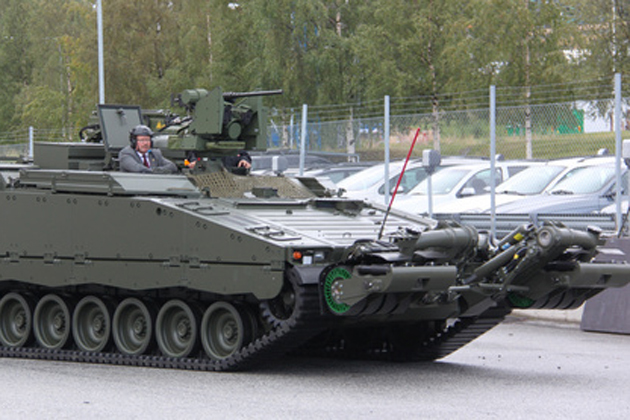 First CV90 engineering vehicle delivered to Norway - News - Shephard